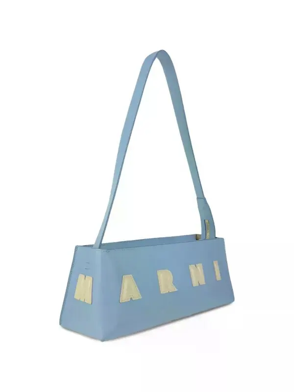 Marni Museo Logo-detail Shoulder Bag - Blue