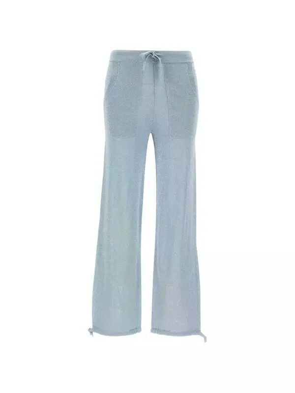 KANGRA Drawstring-waist Knitted Trousers