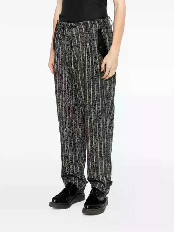Yohji Yamamoto Striped Tailored Trousers