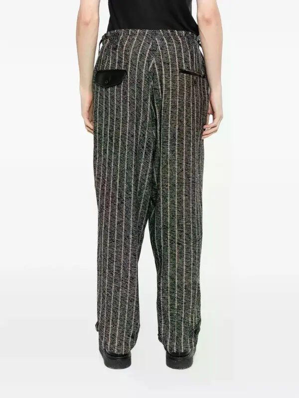 Yohji Yamamoto Striped Tailored Trousers