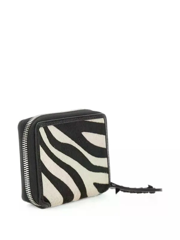 GIANNI CHIARINI Horsy Zebra-print Leather Wallet