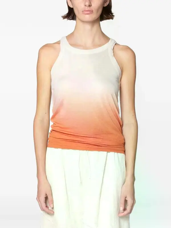 MULLER OF YOSHIOKUBO Ombre Ribbed Tank Top - Orange
