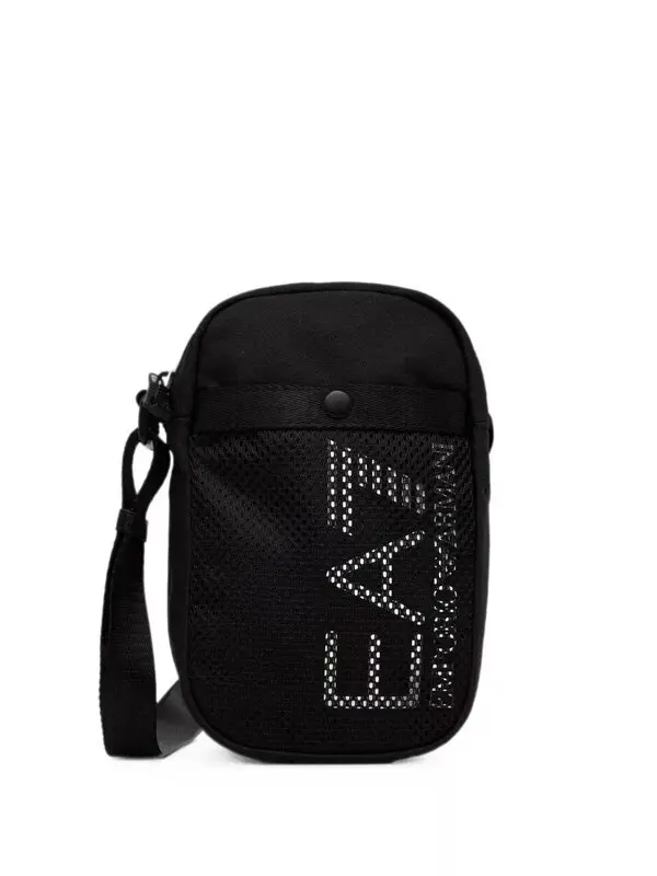 EA7 Logo-print Mesh-panel Belt Bag