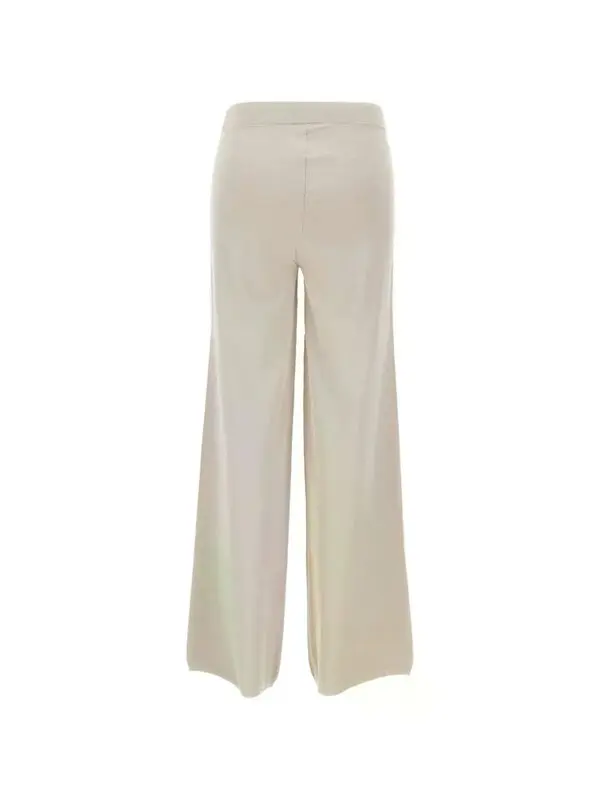 KANGRA Ribbed-edge Palazzo Pants