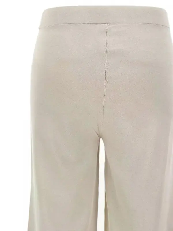 KANGRA Ribbed-edge Palazzo Pants