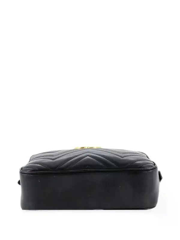 Gucci Gg Marmont Matelassé Leather Small Shoulder Bag - Black