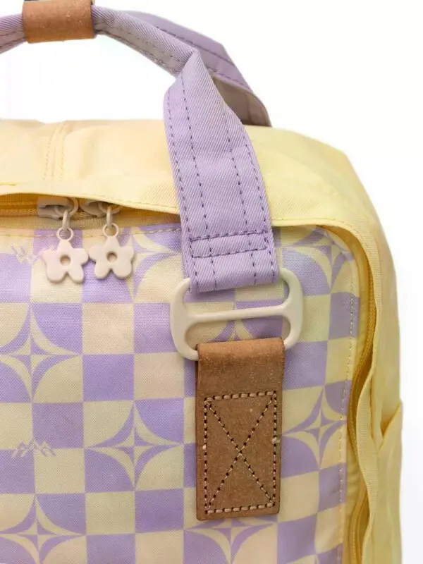 DOUGHNUT Mini Macaroon Kaleido Checked Backpack
