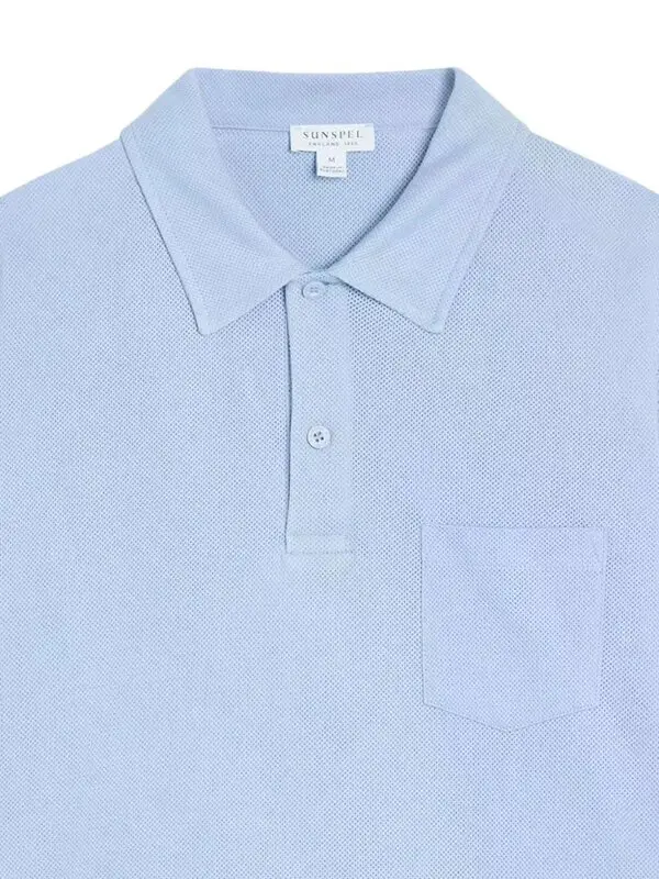 Sunspel Chest-pocket Polo Shirt - Blue
