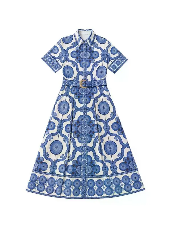 Cara Cara Malena Floral-print Midi Dress - White