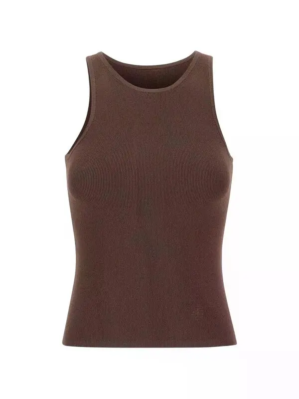 THE GARMENT Madison Ribbed-knit Tank Top - Brown