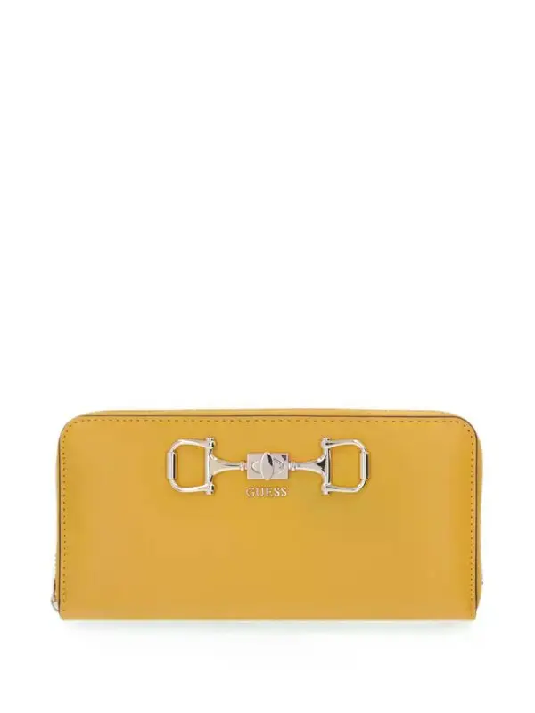 Guess Horsebit Zip-around Wallet - Yellow