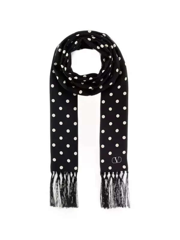 Valentino Garavani Vlogo Polka-dot Scarf