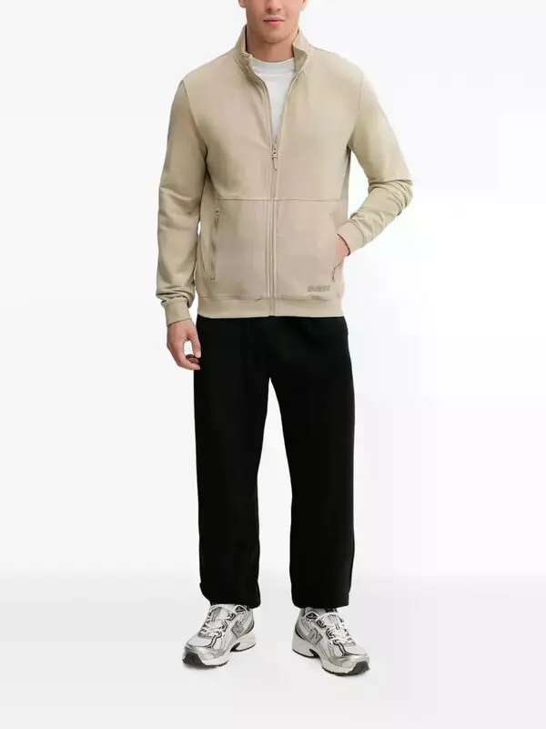 Guess Zip-up Panelled Sweater