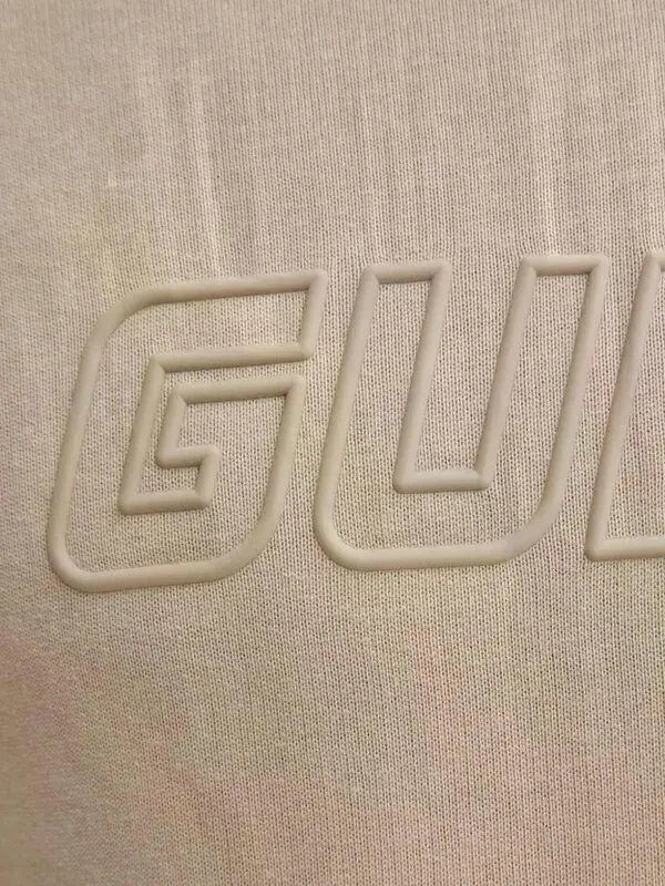 Guess Logo Embossed Raglan-sleeve Sweater