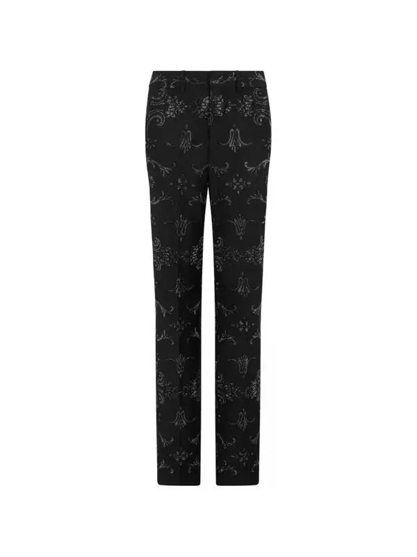 Philipp Plein Baroque Strass Straight Trousers