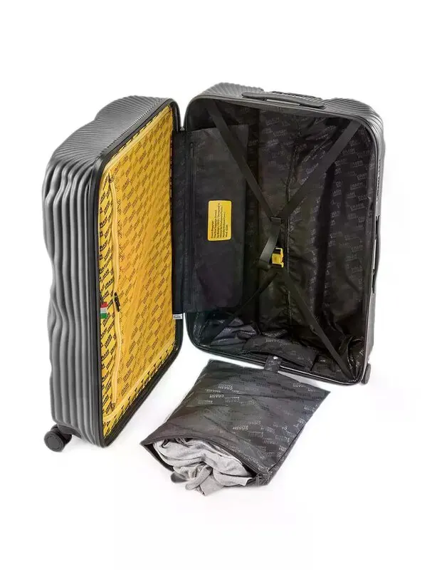 CRASH BAGGAGE Large Stripe Suitcase