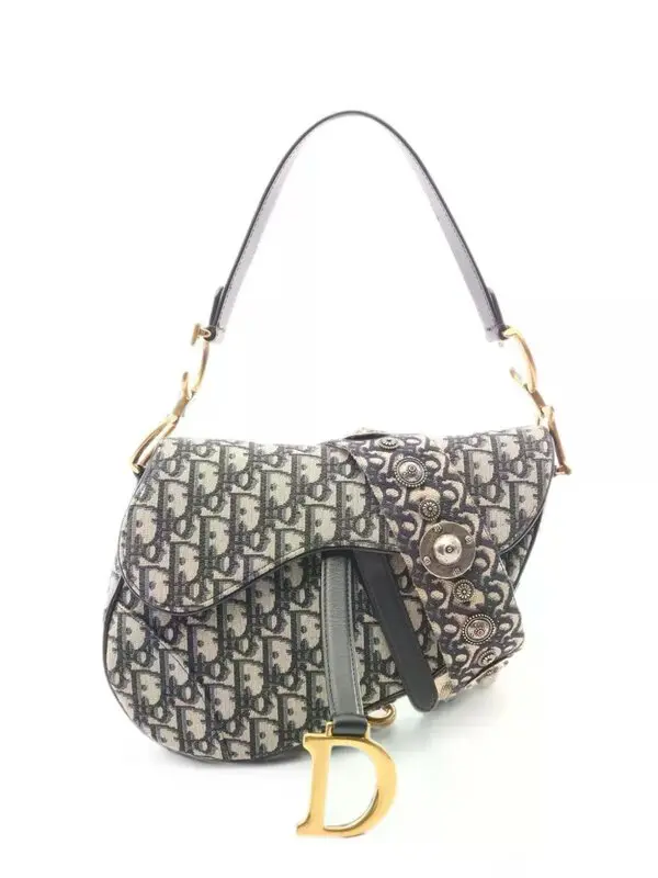Dior Saddle Two-way Handbag - Blue