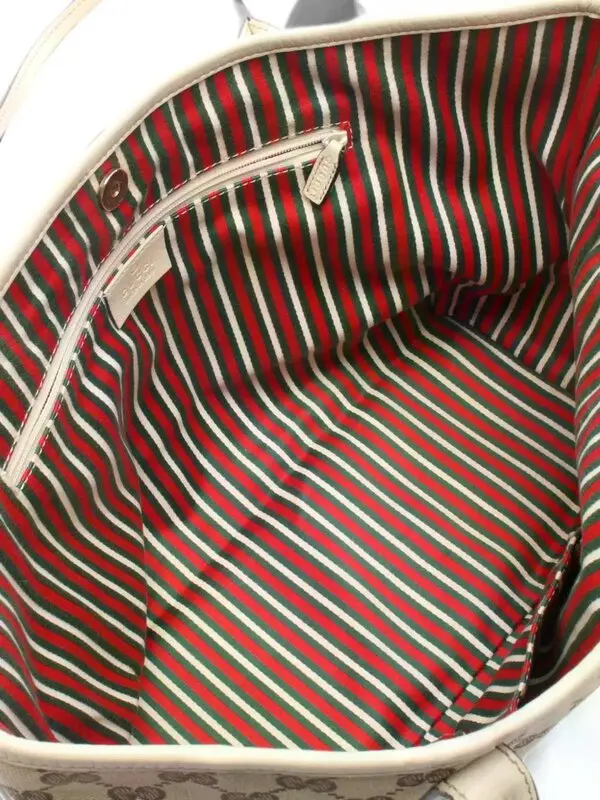 Gucci 2000s New Brit Gg Canvas Tote Bag