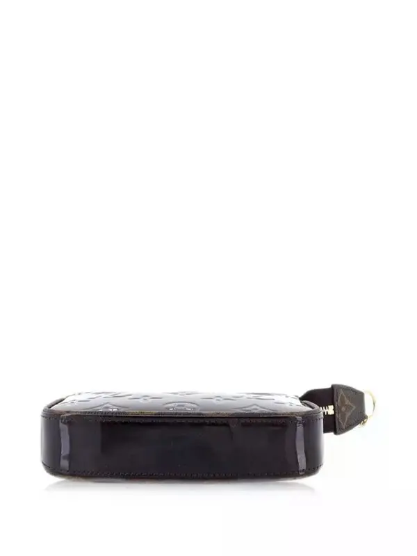 LOUIS VUITTON Pochette Accessoires Monogram Vernis With Monogram Canvas Mini Clutch Bag