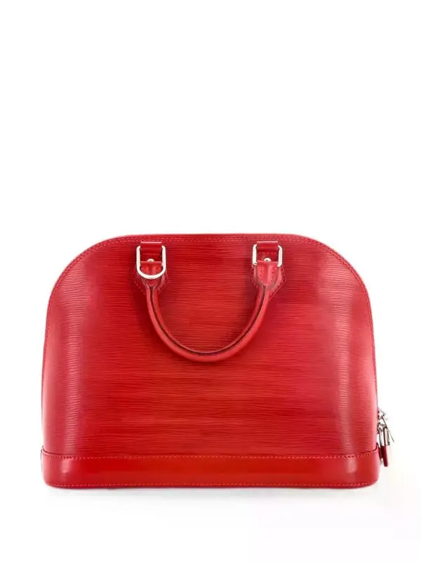 LOUIS VUITTON Alma Handbag Epi Leather Pm Satchel - Red