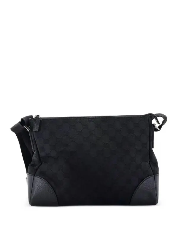Gucci Messenger Bag Gg Canvas Small Crossbody - Black