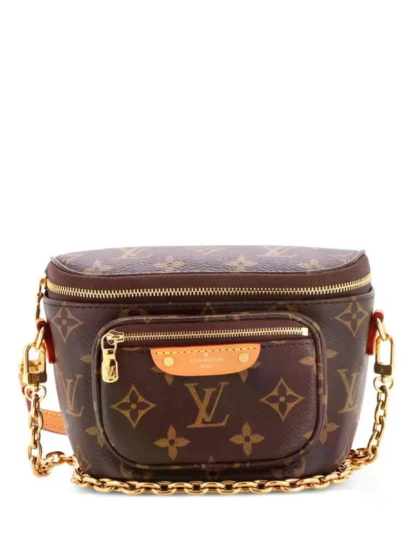 LOUIS VUITTON Monogram Canvas Mini Belt Bag - Brown
