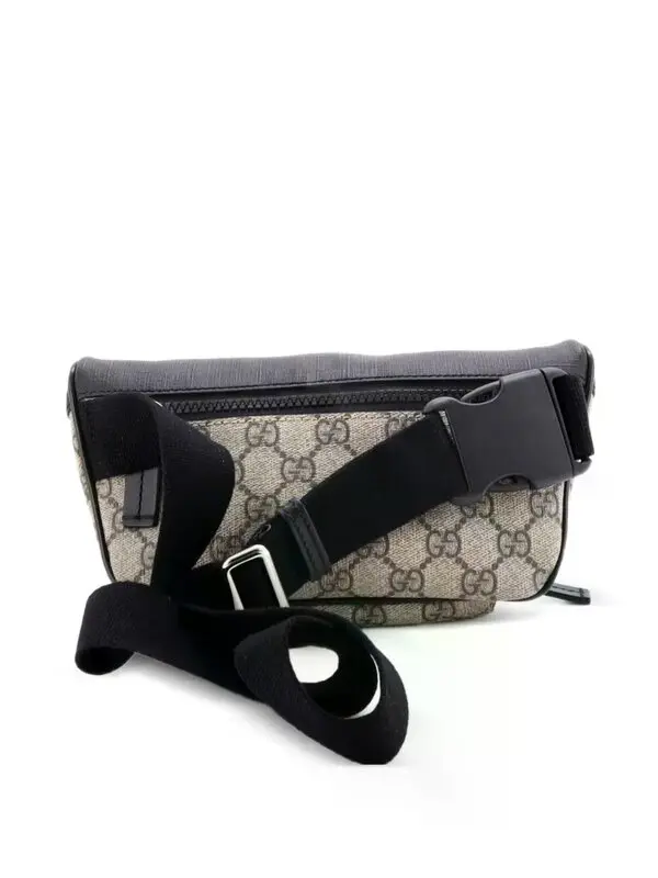 Gucci Gg Coated Canvas Medium Belt Bag - Black