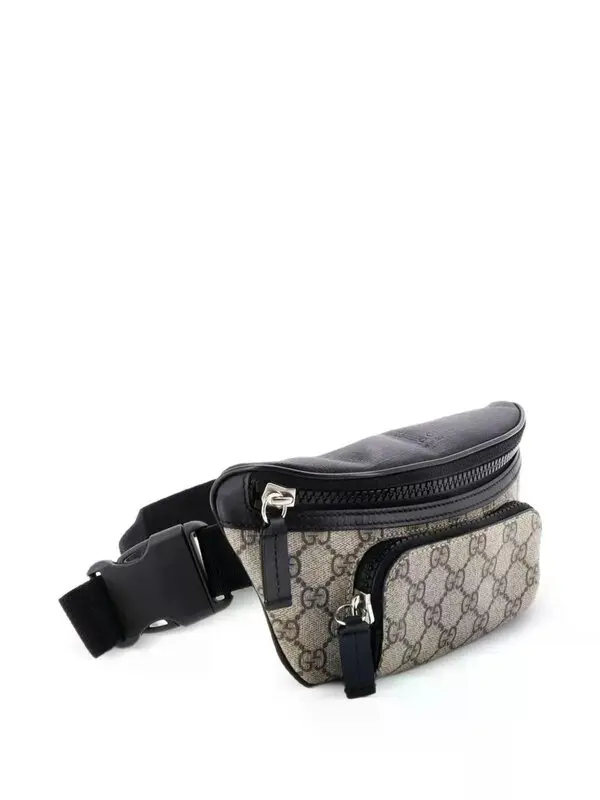 Gucci Gg Coated Canvas Medium Belt Bag - Black