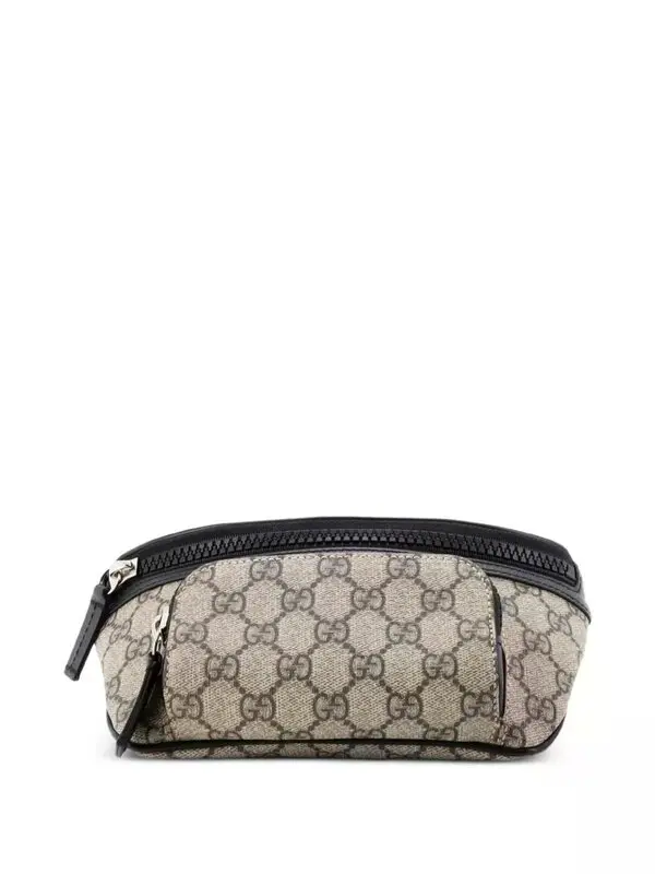 Gucci Gg Coated Canvas Medium Belt Bag - Black