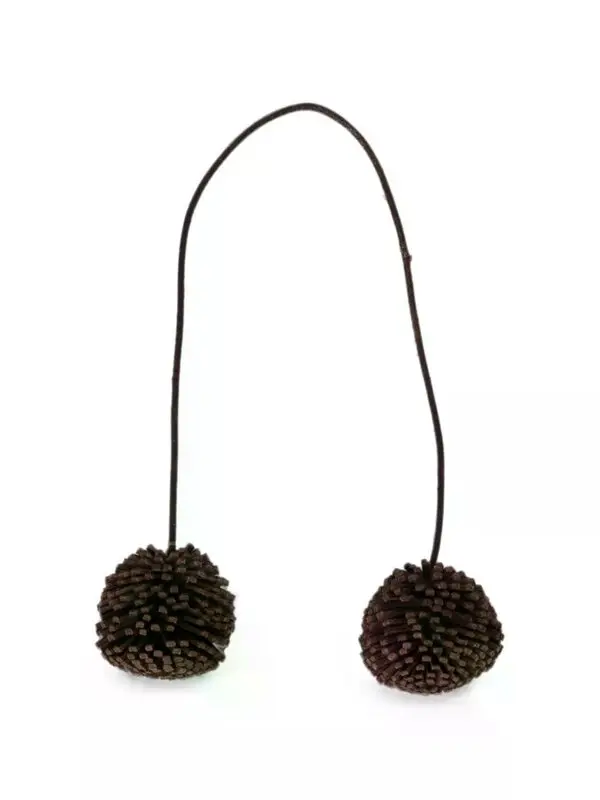 Dragon Diffusion Pom-pom Leather Bag Charm