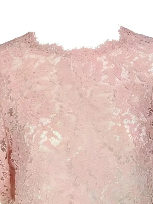 Valentino Garavani Lace Blouse - Pink