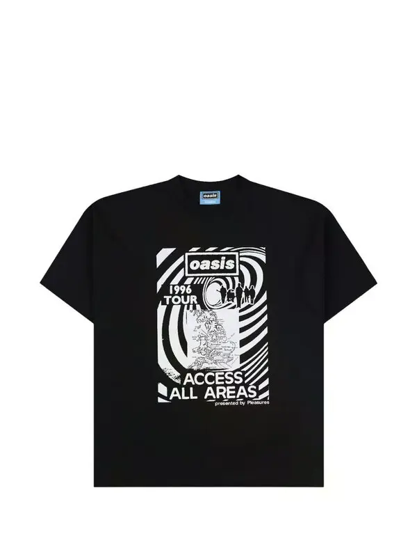 PLEASURES X Oasis All Access T-shirt - Black
