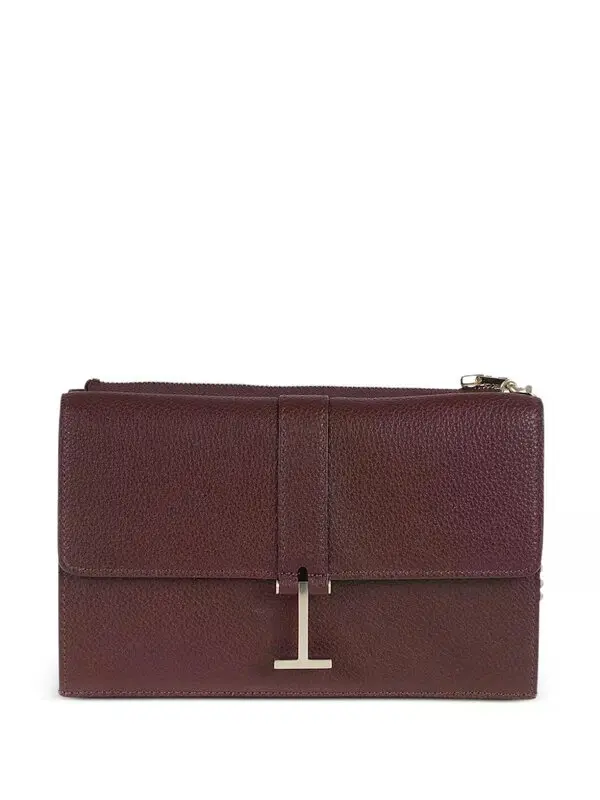 TOM FORD Leather Shoulder Bag - Red