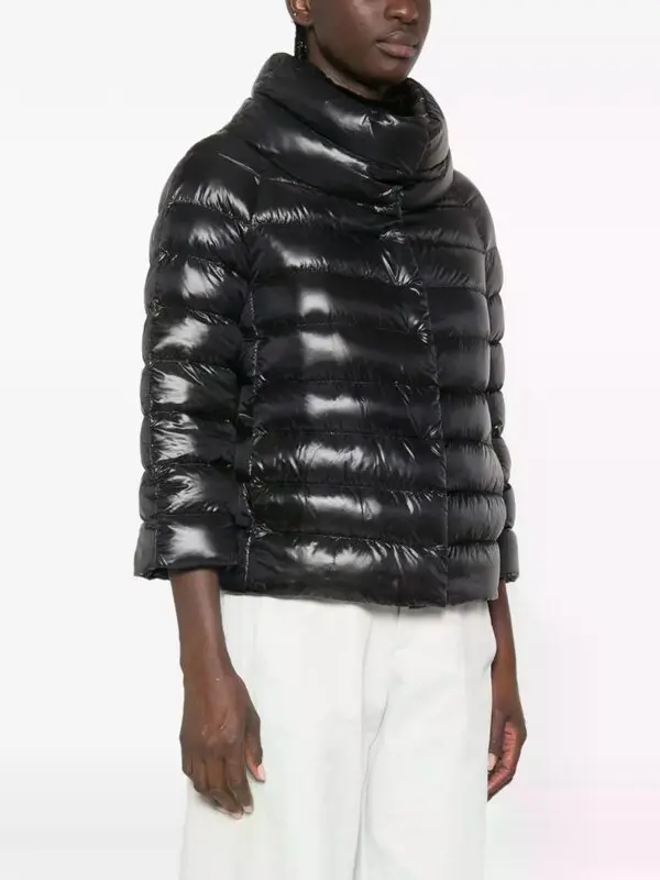 Herno Quilted High-neck Jacket - Black
