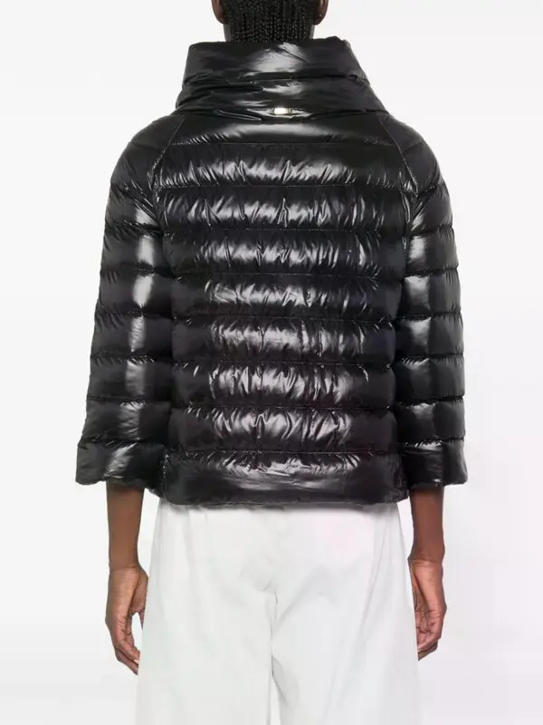 Herno Quilted High-neck Jacket - Black
