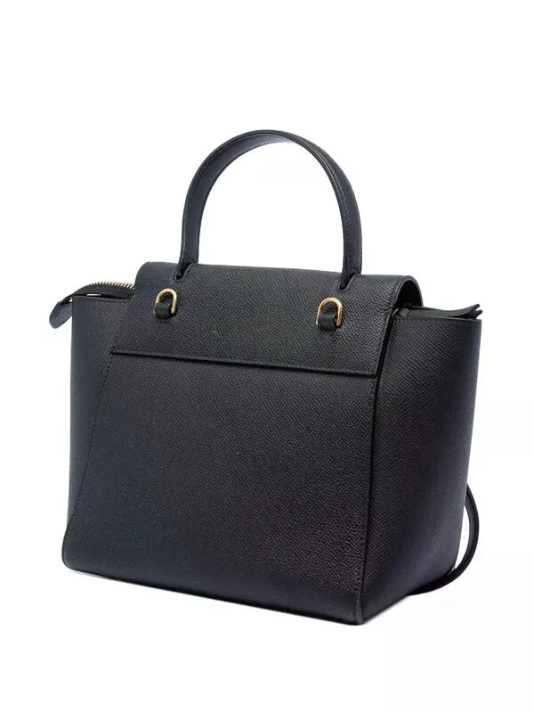 Celine Nano Grained Calfskin Belt Bag Satchel - Black