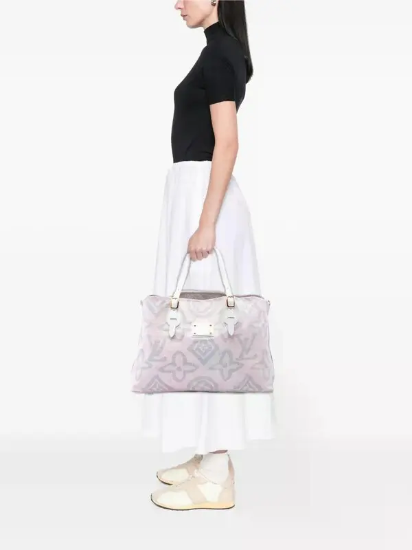 LOUIS VUITTON 2008 Monogram Tahitienne Cabas Gm Tote Bag - Pink