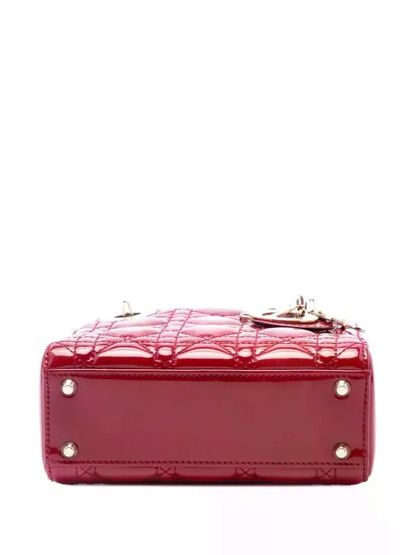 Dior 2016 Mini Patent Cannage Lady Satchel