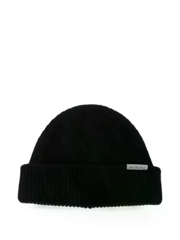 Balenciaga Logo-patch Beanie Hat