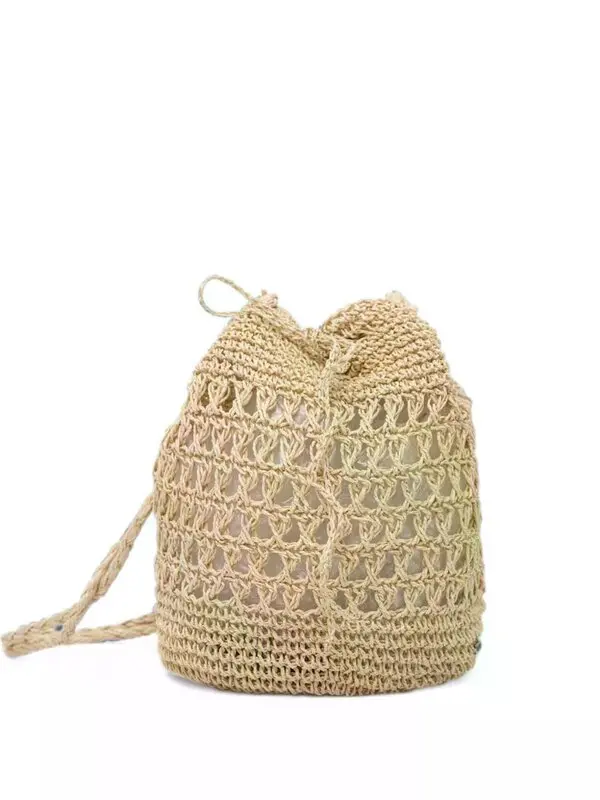 BILLABONG Crochet Knit Drawstring Shoulder Bag