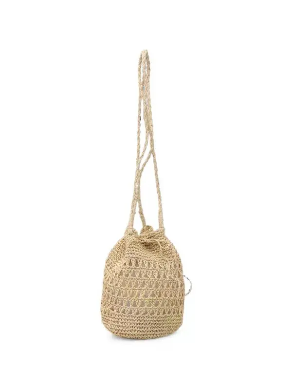 BILLABONG Crochet Knit Drawstring Shoulder Bag