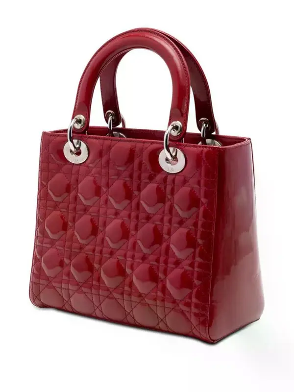 Dior 2012 Medium Patent Cannage Lady Satchel