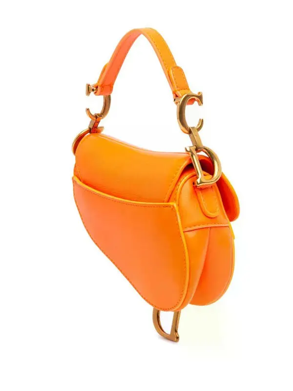 Dior 2021 Micro Goatskin Saddle Bag Satchel