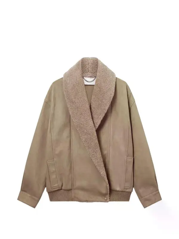 Stella McCartney Faux-shearling-trim Bomber Jacket