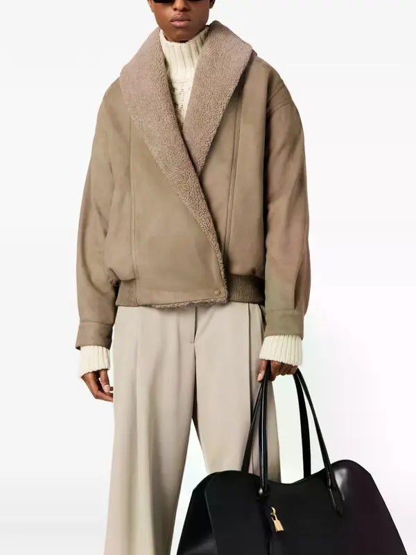 Stella McCartney Faux-shearling-trim Bomber Jacket