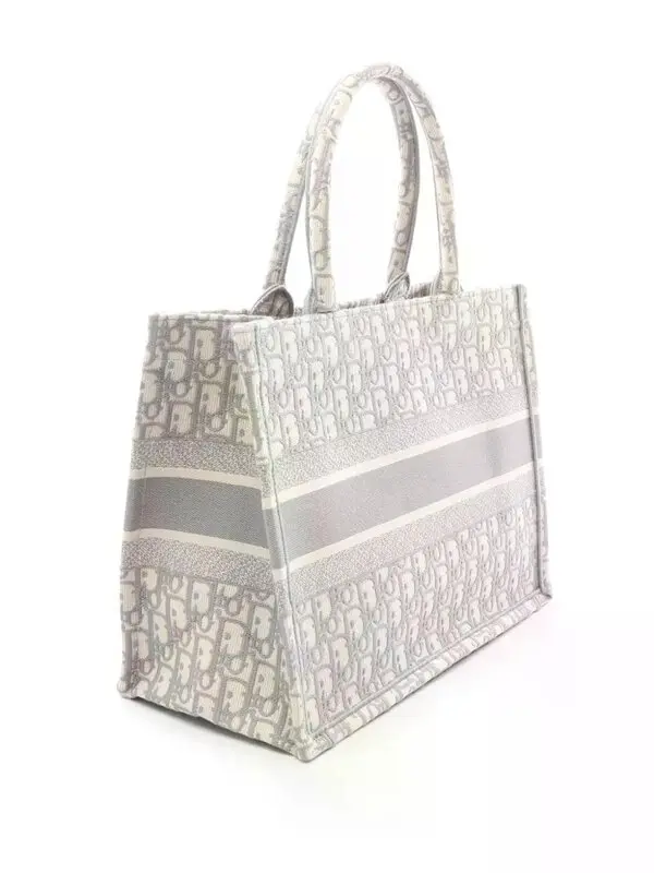 Dior 2000-2026 Medium Oblique Canvas Book Tote Bag