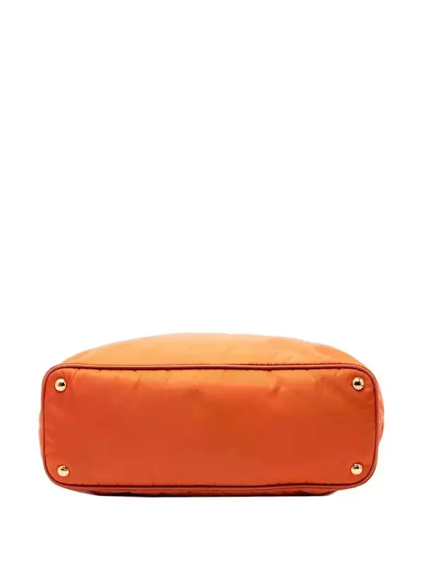 Prada 2010-2026 Saffiano Trimmed Tessuto Tote Bag