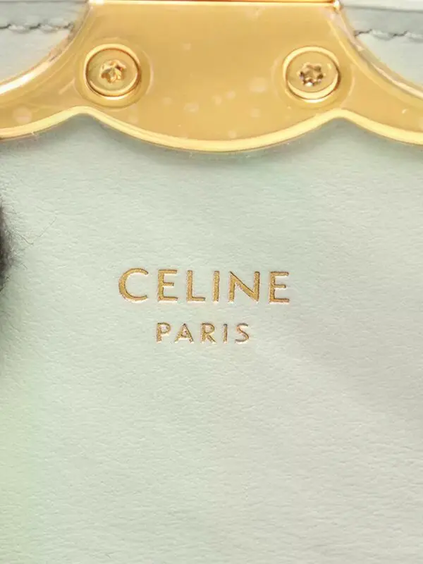 Celine Mini Calfskin Claude Crossbody Bag - Blue