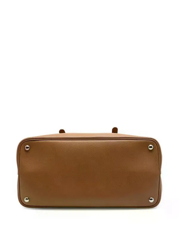 Prada 2010-2026 Medium Saffiano Cuir Double Handle Satchel