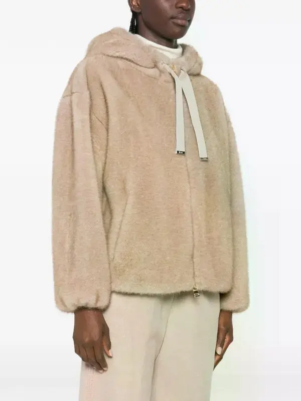 Herno Hooded Faux-fur Jacket
